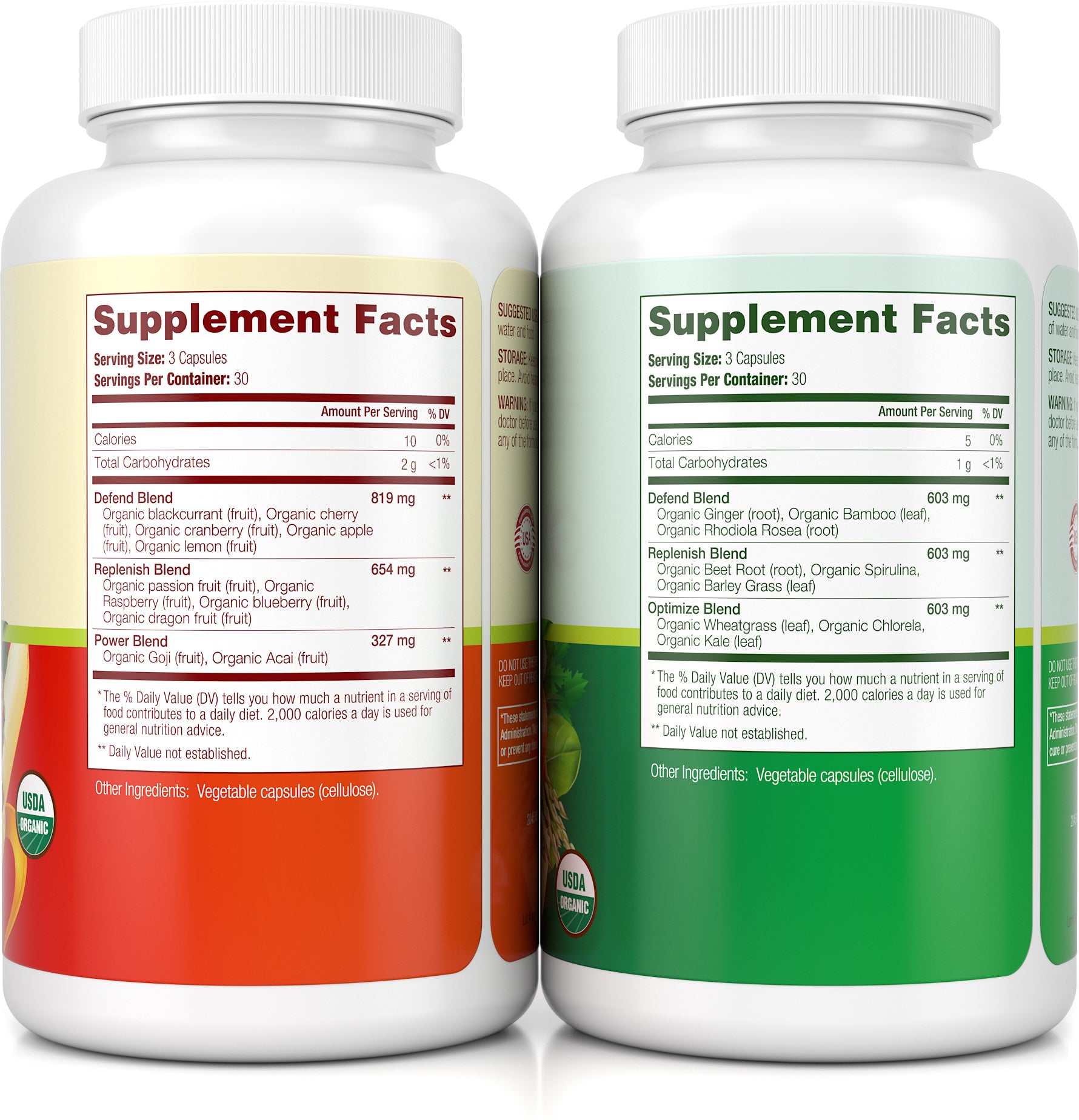 USDA Certified Organic Fruits and Veggies Supplement for Detox & Clean ...